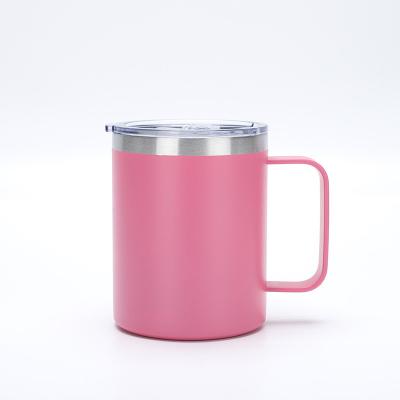 Cina 304 in acciaio inossidabile 12OZ isolatore ufficio tazza da caffè birra con maniglia aspirapolvere in vendita