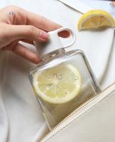 China Tritan Plastic Water Bottle 360ml 500ml Rectangular Shape Custom Design Camping for sale