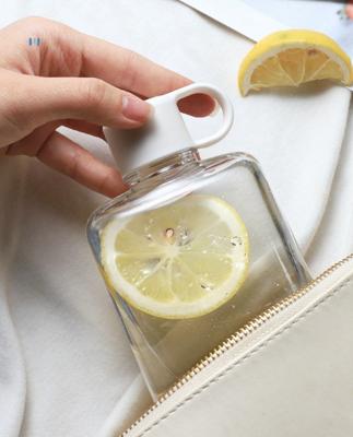 중국 캠핑용 투명 트리탄 플라스틱 물병 360ml/500ml 정사각형 모양 판매용