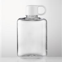 China Tritan Plastic Water Bottle 360ml 500ml Rectangular Shape Custom Design Camping for sale
