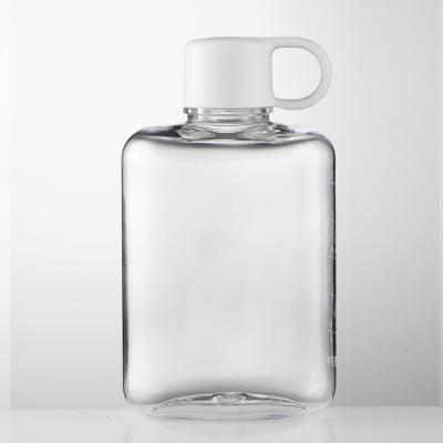 중국 캠핑용 투명 트리탄 플라스틱 물병 360ml/500ml 정사각형 모양 판매용
