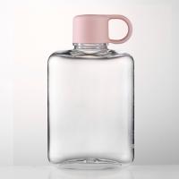 China Tritan Plastic Water Bottle 360ml 500ml Rectangular Shape Custom Design Camping for sale