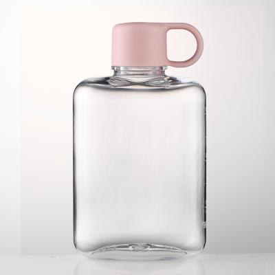 중국 캠핑용 투명 트리탄 플라스틱 물병 360ml/500ml 정사각형 모양 판매용