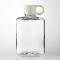 China Tritan Plastic Water Bottle 360ml 500ml Rectangular Shape Custom Design Camping for sale