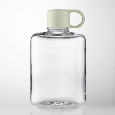 중국 캠핑용 투명 트리탄 플라스틱 물병 360ml/500ml 정사각형 모양 판매용