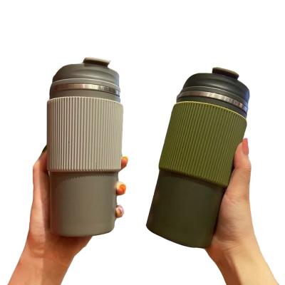 China Office Cup Production Double Walled Insulated Stainless Steel Tumbler with Sleeve for sale