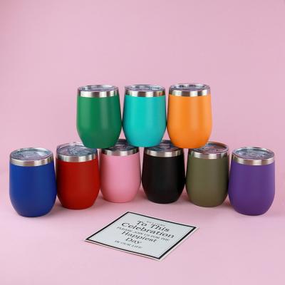 China 12oz individuell isolierte Kaffeetassen Thermos mit Doppelwand-Edelstahlbeschichtung zu verkaufen