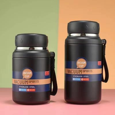 China Minimalistischer Design 750 ml/1000 ml Edelstahl Thermosbecher für tragbares Campen zu verkaufen