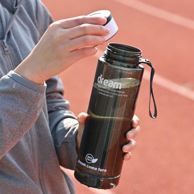 Cina OEM 1L Eco Friendly Time Marker BPA Free Gym Sport Bottiglia d'acqua in plastica in PET con logo in vendita