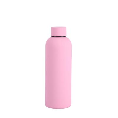 Chine 350 ml 500 ml 750 ml Thermos à vide isolé Bouteilles d'eau métalliques avec logo personnalisé à vendre
