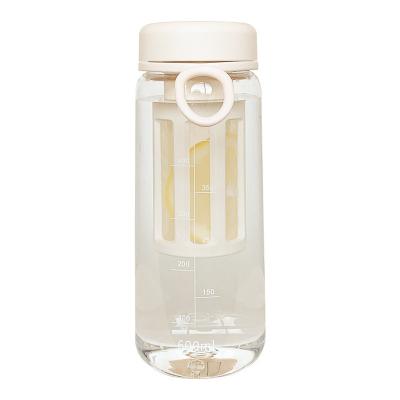 Cina TOUR Bottiglia d'acqua in plastica trasparente all'aperto con infusore per tè Capacità 450ML/600ML in vendita