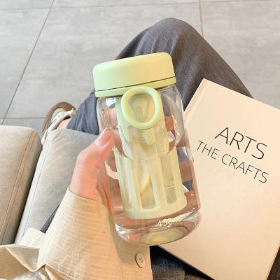 중국 450ML 600ML 투명 BPA 무료 트리탄 플라스틱 물병 판매용