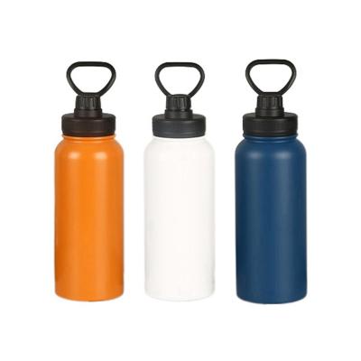 Chine L'échantillon fournit une bouteille d'eau de voyage à vide en acier inoxydable à large bouche personnalisée de 1000 ml à vendre