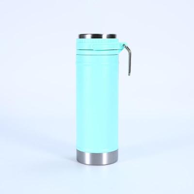 Chine Logo Logo personnalisé 750 ml bouteille à vide en acier inoxydable à double paroi pour voyage à vendre