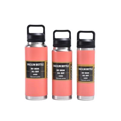 China Outdoor Travel Customized Logo Insulated Vacuum Double Wall Stainless Steel Water Bottles for sale