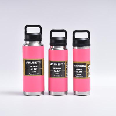 China 304 Stainless Steel Double Wall Mugs Custom Logo Water Bottle Portable Vacuum Flasks for sale