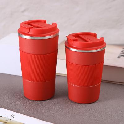 China Stainless Steel Water Cup With Screw Lid 380ml 510ml Custom Logo Wide Mouth Coffee Mug for sale