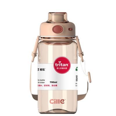 China 217g Colorful Biodegradable Tritan Plastic Water Bottle for Sport Eco-Friendly Design for sale