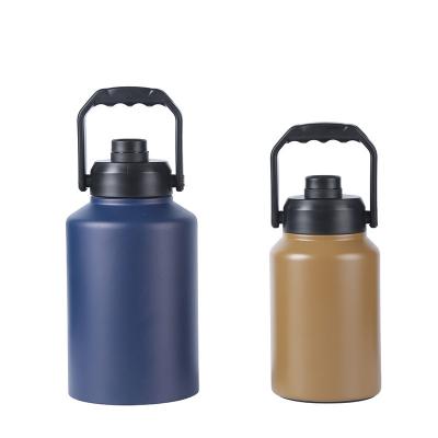 중국 직선 컵 대용량 2L 스테인레스 스틸 단열 물병 야외 여행 판매용
