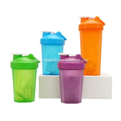 China Custom Logo 600ml Fitness Bpa Free Plastic Gym Protein Shaker Bottle Sports Water Bottle for sale