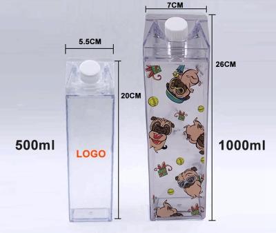 중국 유니섹스 500ml 맑은 플라스틱 물병 끓는 물에 적용 판매용