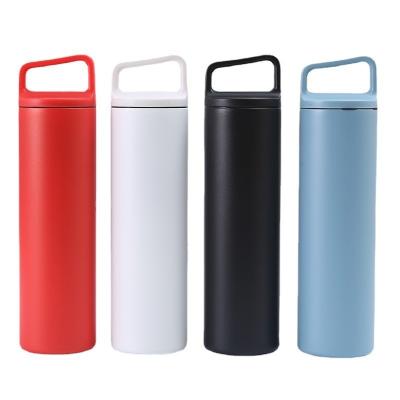 Cina In magazzino 480ml/600ml Stainless Steel Thermos Bottle Double Wall Custom Pattern Portable Leakproof Hot Kettle in vendita