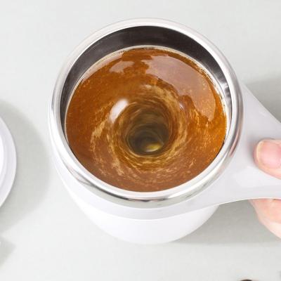 China Automatisches Rühren 380 ml Elektrische tragbare Kaffeeflasche aus Edelstahl für das Büro zu verkaufen