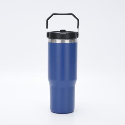 Китай 30 унций бутылка с вакуумной изоляцией и соломой продается