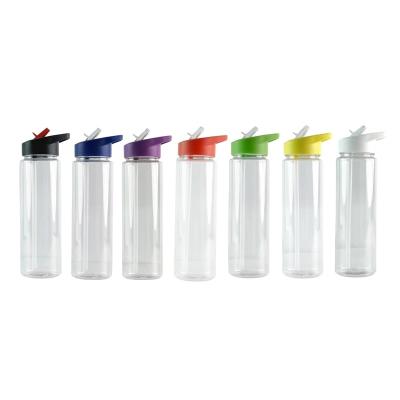 Cina 750 ml Bottiglia di acqua potabile di plastica trasparente per sport e fitness per l'acqua bollente applicabile in vendita