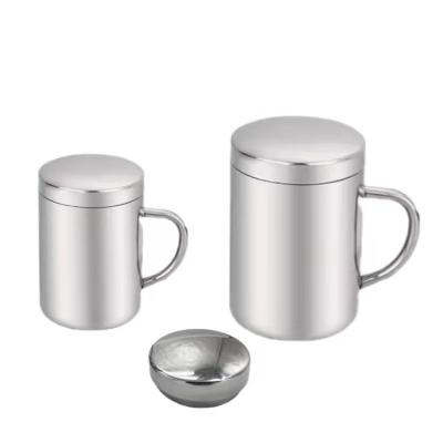 China Wasserbecher aus Edelstahl mit Abdeckung und Griff für Studenten zu verkaufen