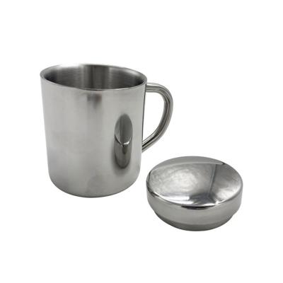 China 300ml 400ml Double Wall Stainless Steel Beer Mug with Custom Printing Logo and Handle for sale