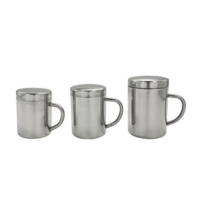 China 300ml 400ml Double Wall Stainless Steel Beer Mug with Custom Printing Logo and Handle for sale
