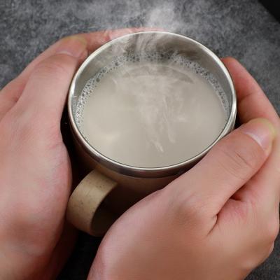 Cina Coppe portatili in acciaio inossidabile a doppio strato da 220 ml per bevande anti-bruciore e tè in vendita