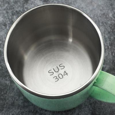 Cina Coppe portatili in acciaio inossidabile a doppio strato da 220 ml per bevande anti-bruciore e tè in vendita