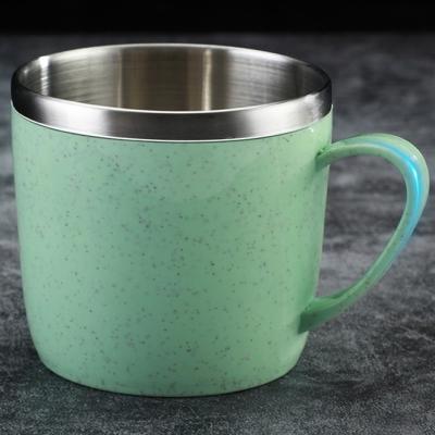 Cina Coppe portatili in acciaio inossidabile a doppio strato da 220 ml per bevande anti-bruciore e tè in vendita