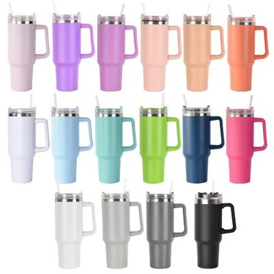 중국 40oz Tumbler Handle CLASSIC 디자인 스타일 진공 단열 스테인레스 스틸 커피 머그 판매용