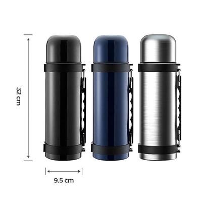 China 2023 Última botella de excursión de acero inoxidable de vacío personalizado para deportes al aire libre a prueba de fugas en venta