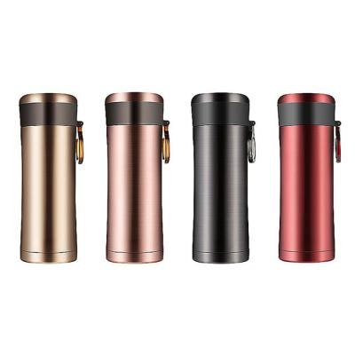 China Frasco de vácuo de parede dupla de aço inoxidável de 350 ml com visor de temperatura e colorido à venda