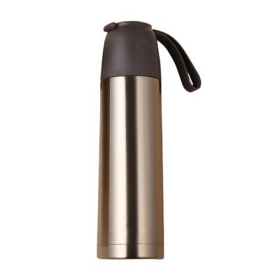 China Adults Sport Stainless Steel Double Wall Vaccum Flask Water Bottle with Lid Cup for sale