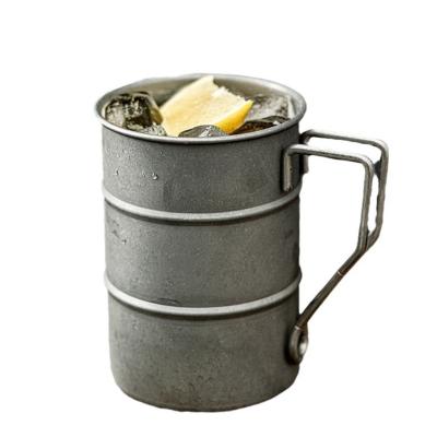 Китай 380 мл Металлические путешествия Кампинг Кофейная кружка портативная нержавеющая сталь 304 пивные чашки для воды продается