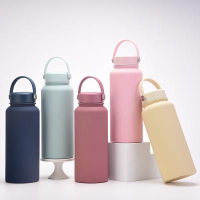 Китай Вакуумно-изолированная бутылка с индивидуальным логотипом 2023 Candy Color Stainless Steel Sports Kettle продается
