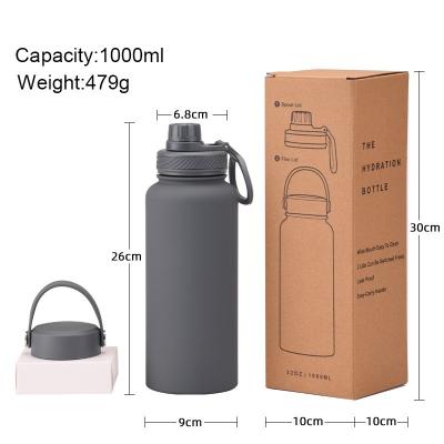 China Vacuum Flask Set Powder Coated Insulated Water Bottle For Camping Occasion Customized Logo for sale