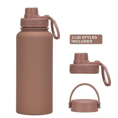 China Vacuum Flask Set Powder Coated Insulated Water Bottle For Camping Occasion Customized Logo for sale