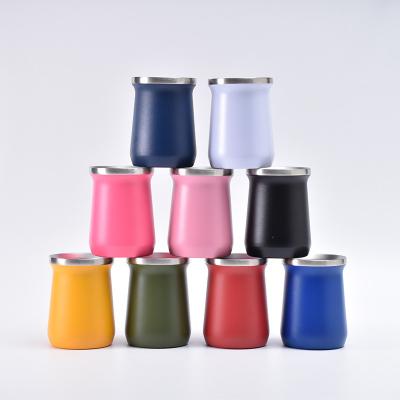 Cina Tazze di tè sostenibili 8oz tazze vintage con stile muro in acciaio inossidabile aspirapolvere in vendita
