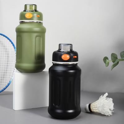 China All Applicable People Love This 304 Stainless Steel Sport Water Bottle with Straw factory