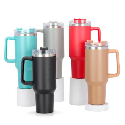 China MUGS Custom Logo 40Oz Stainless Steel Insulated Coffee Tumblers Vacuum Flask Mug for sale