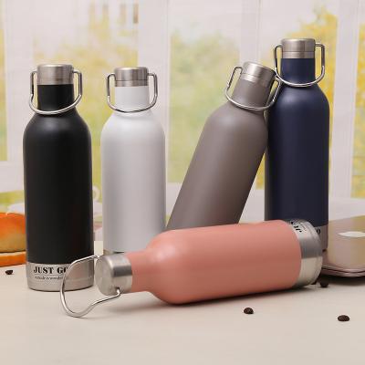 China Home and Sport Gift 500ml Stainless Steel Rubber Matte Paint Double Wall Thermo Flask with Custom Color for sale