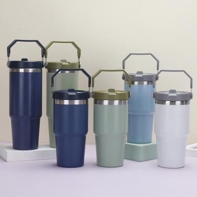Cina Regali d'affari 40 oz Acciaio inossidabile Tazza di caffè a vuoto isolato con coperchio e maniglia in vendita
