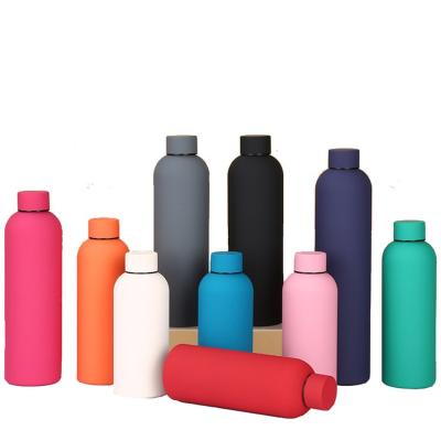Cina OEM Acceptabile Stainless Steel Vaccum Flask 500ML 750ML doppia parete bottiglia di vernice in gomma in vendita
