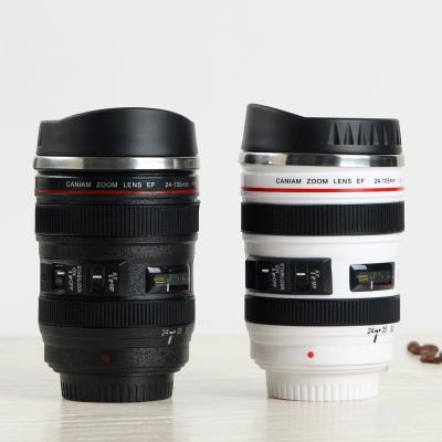 Cina Tazza da caffè in acciaio inossidabile in forma di obiettivo della fotocamera per un peso sostenibile e leggero in vendita